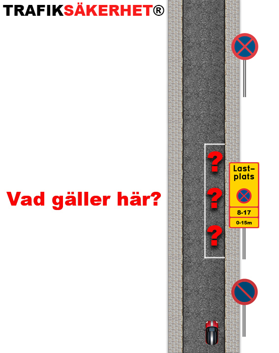 Svar på fråga om parkering på lastplats - trafiksakerhet
